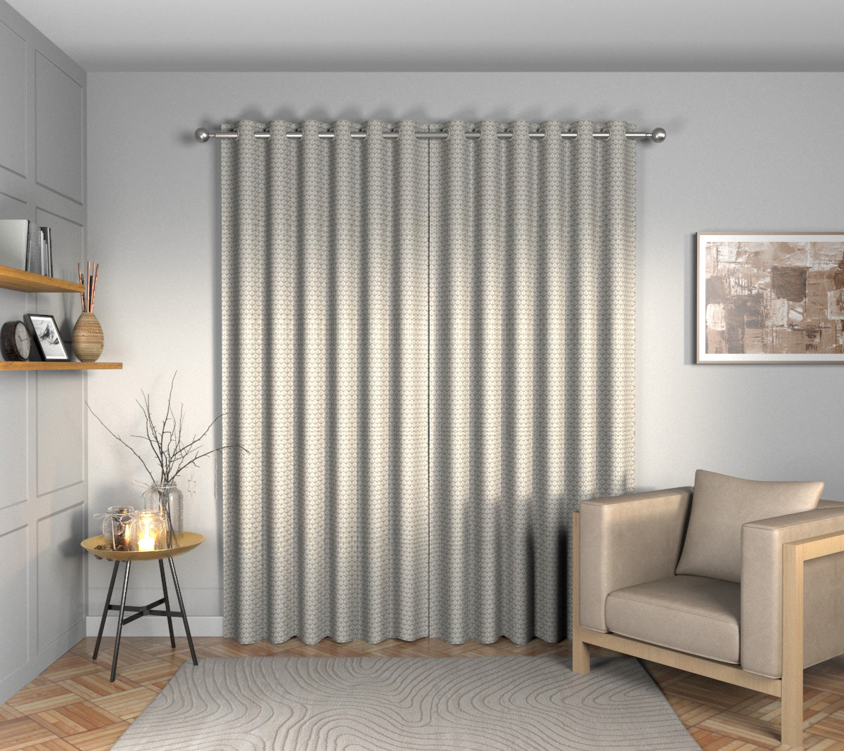 Hennell Stone Curtain | Made to Measure – Just Furnishings
