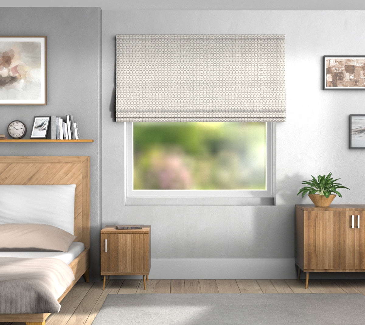 Hennell Stone Roman Blind | Made to Measure – Just Furnishings